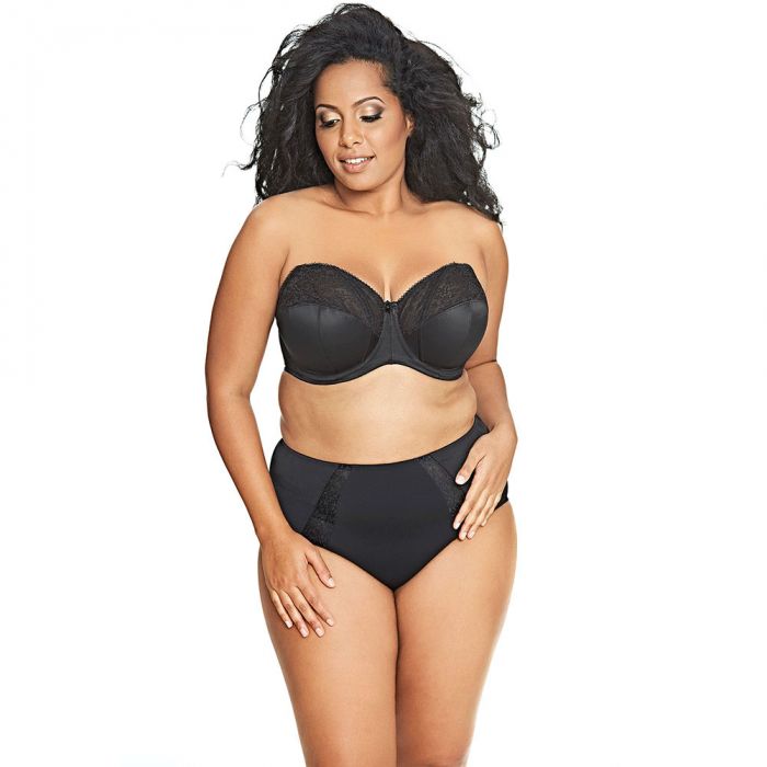Goddess Adelaide Underwire Strapless Bra Gd6663 Black Womens Lingerie